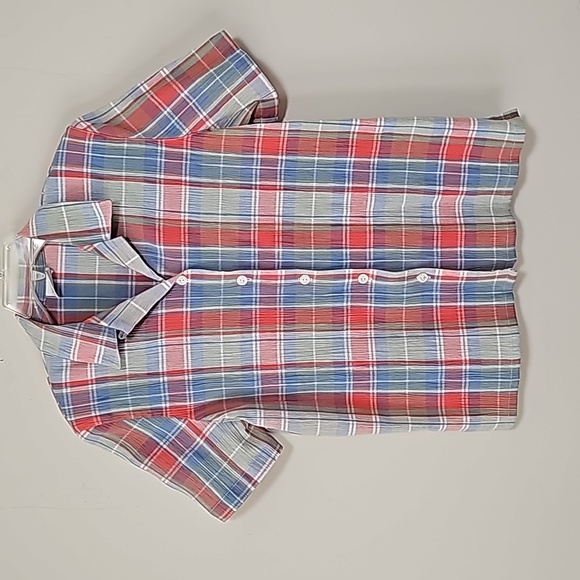 Koret | Tops | Koret Francisca Plaid Summer Spring Top Shirt Cotton ...
